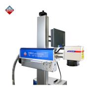 China Fiber Flying Laser Marking Machine Date Carving On The Bottom Of The Can for sale