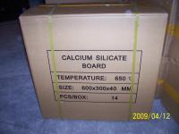 China High Temp Calcium Silicate Board Insulation 650°C with 0.060 W/mK Thermal Conductivity and 25-90mm Thickness Options for sale