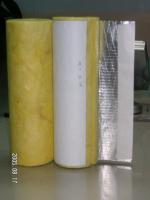 China Aluminum Cladding Glass Wool Pipe Insulation 1000mm Length with 450°C Temperature Rating for sale
