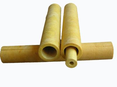 China High Temperature Glass Wool Pipe Insulation - Fire Retardant Class A, 450°C Rating, 64-96kg/m³ Density for sale