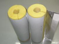 China Aluminum Cladding Glass Wool Pipe Insulation 1000mm Length with 450°C Temperature Rating for sale