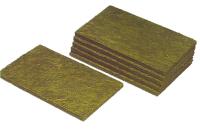 China Stonewool Dark Board Fire Insulation - 1200mm Length, 50mm/100mm Thickness, 110-128kg/m³ Density for sale