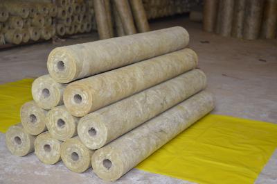 China Thermal Stonewool Pipe Insulation 25-100mm Thickness with 120-150kg/m³ Density for Energy Efficiency for sale