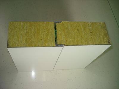 China Yellow 100mm Stonewool Insulation Board - Fire Resistant Core Material for Steel Sandwich Panels with 1000°C Melting Point for sale