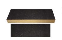 China Stonewool Insulation Board with Black Glass Tissue - 25mm to 150mm Thickness, 40-200 kg/m³ Density for Thermal and Acoustic Applications for sale