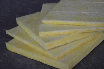 China High Temperature Glass Wool Board 540°C Fire Resistance with 0.032-0.035 W/m·K Thermal Conductivity for Industrial Use for sale