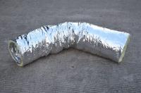 China Foil Faced Glass Wool Insulation Blanket 25mm Thickness 30m Length for Flexible Air Duct Systems for sale