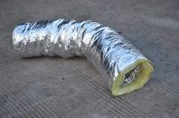 China Foil Faced Glass Wool Insulation Blanket 25mm Thickness 30m Length for Flexible Air Duct Systems for sale