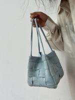 China Denim Canvas Woven Basket Tote Bag women's fashion handbag crossbody bag shoulder bag Denim Bag Canvas Bag for sale