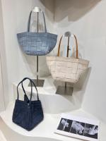 China Denim Canvas Woven Basket Tote Bag women's fashion handbag crossbody bag shoulder bag Denim Bag Canvas Bag for sale