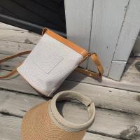 China Custom Washed Canvas Denim Bucket Bag women's fashion handbag Tote Bag Shoulder Bag Bucket Bag Canvas Bag Denim Bag for sale