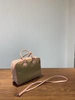 China Vegetable-Tanned Leather with Sheep Tendon Velvet Block Bag Panelled Briefcase Handbag Work Bag Crossbody Bag Shoulder Bag for sale