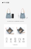China Denim Canvas Handheld Bucket Bag & Small Square Basket Bag shoulder bag crossbody bag handbag Clutch women's fashion bag for sale
