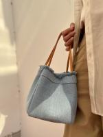 China Denim Canvas Handheld Bucket Bag & Small Square Basket Bag shoulder bag crossbody bag handbag Clutch women's fashion bag for sale