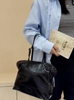 China Top-Grain Oil-Waxed Cowhide Handbag large capacity genuine leather shoulder bag handbag Tote Bag  genuine leather women's Work Bag fashion bag for sale