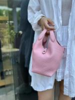 China Top-Grain Full-Grain Cowhide genuine leather Basket Tote Bag (with Inner Pouch) shoulder bag crossbody bag handbag Tote Bag Women's leather bag Handbag for sale