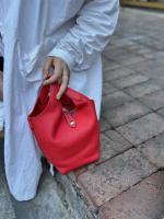 China Top-Grain Full-Grain Cowhide genuine leather Basket Tote Bag (with Inner Pouch) shoulder bag crossbody bag handbag Tote Bag Women's leather bag Handbag for sale