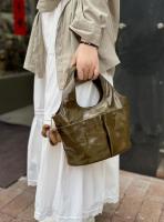 China Top-Grain Oil-Waxed Cowhide Pocket genuine leather handbag Tote bag Crossbody Bag shoulder bag Clutch Women's Handbag for sale