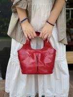 China Top-Grain Oil-Waxed Cowhide Pocket genuine leather handbag Tote bag Crossbody Bag shoulder bag Clutch Women's Handbag for sale