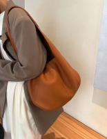 China Genuine Leather Top-grain cowhide Lazy Style Large-capacity Tote Bag women's shoulder bag Tote Bag  Duffel Bag Diaper Bag for sale