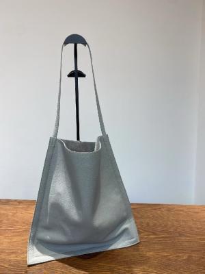 China Minimalist Bag Top Grain Cowhide Natural Crash genuine leather Casual Tote Bag Large Capacity Shoulder Bag Diaper Bag Unisex leather Tote bag for sale