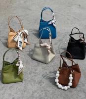 China Sheepskin genuine leather bag Small Square Bag mini Handbag Crossbody Bag Shoulder Bag Basket bag women's fashion  Evening Bag China factory wholesale for sale