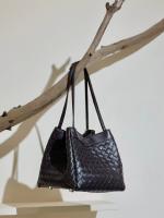 China Minimalist Bag Sheepskin Woven genuine leather Small Square Bag Handbag Crossbody Bag Shoulder Bag Bucket Bag Basket bag China factory wholesale for sale