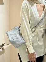 China Women's Velvet and Satin Cowhide Small Square Bag genuine leather bag Handbag Crossbody Bag Shoulder Bag Bucket Bag Basket bag Silk Bag Evening Bag Mini Shoulder Bag for Women for sale