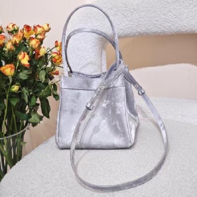 China Women's Velvet and Satin Cowhide Small Square Bag genuine leather bag Handbag Crossbody Bag Shoulder Bag Bucket Bag Basket bag Silk Bag Evening Bag Mini Shoulder Bag for Women for sale