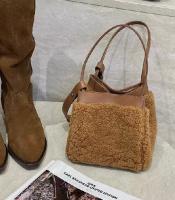 China Women's Lamb Fur Small Square Bag genuine leather bag Handbag Crossbody Bag Shoulder Bag Waist Bag Basket bag Evening Bag China factory wholesale for sale