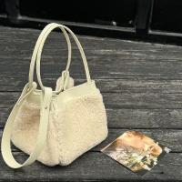 China Women's Lamb Fur Small Square Bag genuine leather bag Handbag Crossbody Bag Shoulder Bag Waist Bag Basket bag Evening Bag China factory wholesale for sale