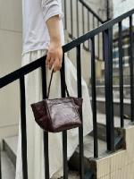 China Top-Grain Cowhide Hand-Grabbed Texture Basket Style  Small Square Bag genuine leather bag Handbag Crossbody Bag Shoulder Bag Women's Handbag China supplier for sale