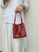 China Top-Grain Cowhide Hand-Grabbed Texture Basket Style  Small Square Bag genuine leather bag Handbag Crossbody Bag Shoulder Bag Women's Handbag China supplier for sale