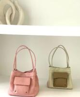 China Top-Grain Full-Grain Cowhide Pocket Bag women's mini genuine leather shoulder bag Crossbody Bag Bucket Bag Basket bag China factory wholesale for sale