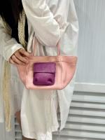 China Top-Grain Full-Grain Cowhide Pocket Bag women's mini genuine leather shoulder bag Crossbody Bag Bucket Bag Basket bag China factory wholesale for sale