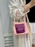 China Top-Grain Full-Grain Cowhide Pocket Bag women's mini genuine leather shoulder bag Crossbody Bag Bucket Bag Basket bag China factory wholesale for sale