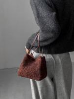 China Imported Fragrant Princess Frosted Cowhide Small Square Bag women's fashion mini genuine leather handbag Crossbody Bag Shoulder Bag Basket bag  China factory wholesale for sale