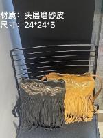 China Top-Grain Frosted Cowhide Embroidered Fringe Bag Women's genuine leather shoulder bag Crossbody Bag OEM Bag Manufacturer for sale