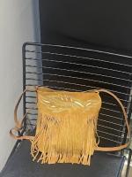 China Top-Grain Frosted Cowhide Embroidered Fringe Bag Women's genuine leather shoulder bag Crossbody Bag OEM Bag Manufacturer for sale