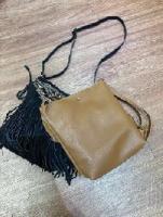China Top-Grain Frosted Cowhide Embroidered Fringe Bag Women's genuine leather shoulder bag Crossbody Bag OEM Bag Manufacturer for sale