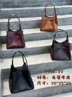 China Top-Grain Cowhide Large Square Tote Basket Handbag genuine leather handbag shoulder bag crossbody bag Women's fashion bag China supplier wholesale for sale