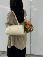 China Women's genuine leather bag Top-Grain Oil-Waxed Cowhide Large Capacity Tote Shoulder Bag underarm bag Minimalist Bag China factory wholesale for sale