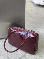 China Women's genuine leather Handbag bag Top-Grain Oil-Waxed Cowhide Handheld Tote Bag  underarm bag Work Bag China supplier for sale