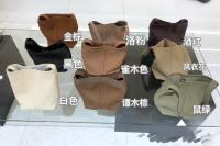 China Minimalist Bag Women's genuine leather shoulder bag Top-Grain Full-Grain Cowhide Bucket Bag (with Inner Pouch) underarm bag  Work Bag China supplier wholesale for sale