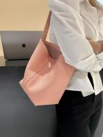 China Minimalist Bag Women's genuine leather shoulder bag Top-Grain Full-Grain Cowhide Bucket Bag (with Inner Pouch) underarm bag  Work Bag China supplier wholesale for sale
