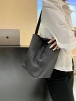 China Minimalist Bag Women's genuine leather shoulder bag Top-Grain Full-Grain Cowhide Bucket Bag (with Inner Pouch) underarm bag  Work Bag China supplier wholesale for sale