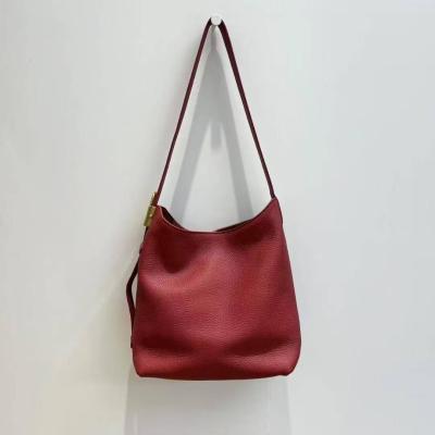 China Women's genuine leather shoulder bag Top-Grain Full-Grain Cowhide Bucket Crossbody Bag Tote bag work bag China factory wholesale for sale