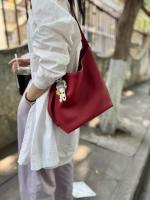 China Women's genuine leather shoulder bag Top-Grain Full-Grain Cowhide Bucket Crossbody Bag Tote bag work bag China factory wholesale for sale