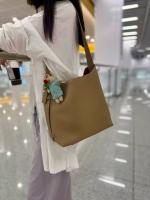 China Women's genuine leather shoulder bag Top-Grain Full-Grain Cowhide Bucket Crossbody Bag Tote bag work bag China factory wholesale for sale