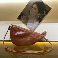 China Top-Grain Oil-Waxed Cowhide Cloud-Shaped Dumpling Bag  Fashion Bags for Women genuine leather shoulder bag crossbody bag underarm bag wholesale for sale